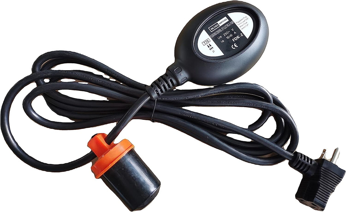 WILCHES PIGGYBACK FLOAT SWITCH WITH ADJUSTABLE COUNTERWEIGHT FOR SUMP ...